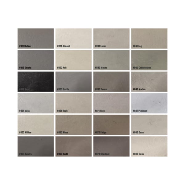 Epoxy Microcement - Kleurtester - Stuc Paint Supplies