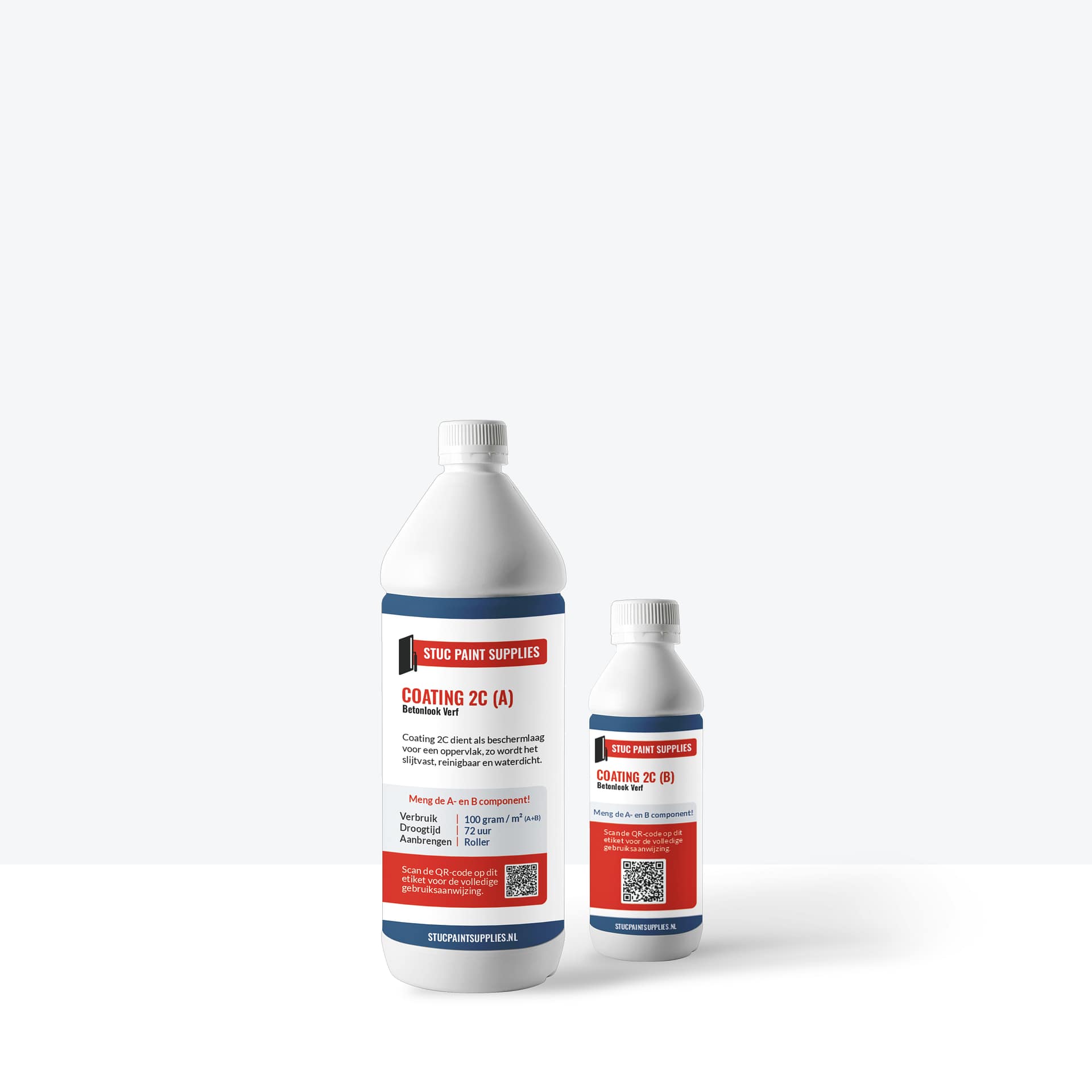 Betonlook Verf 2C Coating - A & B - Stuc Paint Supplies